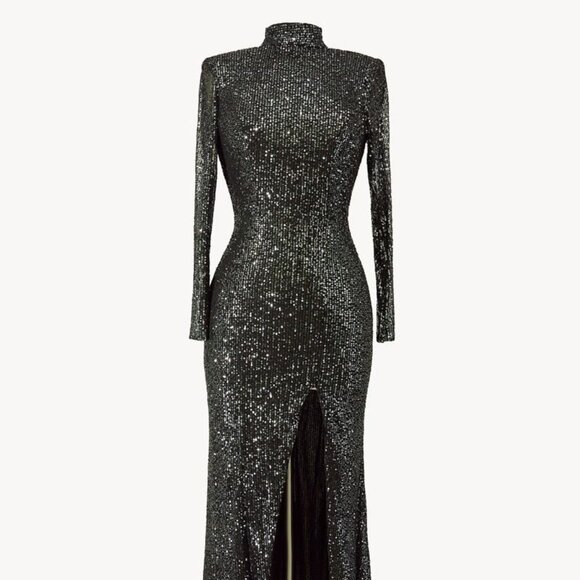 CD | Dresses | New Formal Sheath Sequins Embellished Prom Dress W Open ...